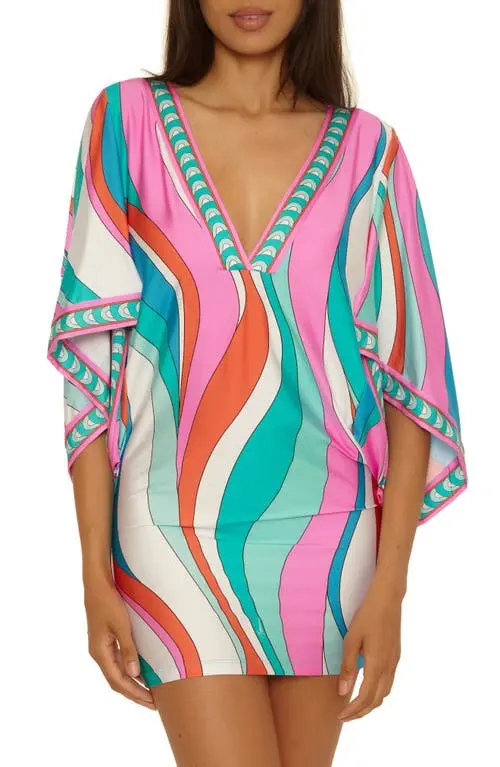 Trina Turk Apollo V-neck Tunic Cover-up - Multi