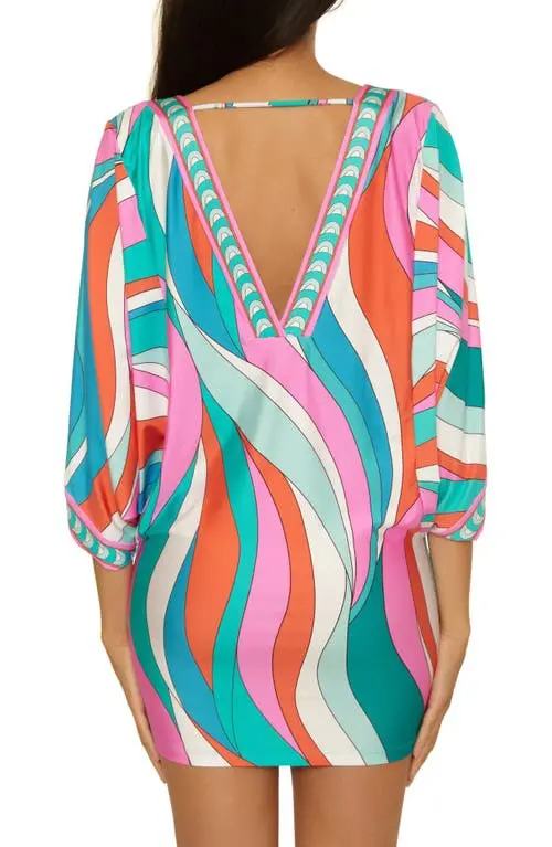 Trina Turk Apollo V-neck Tunic Cover-up
