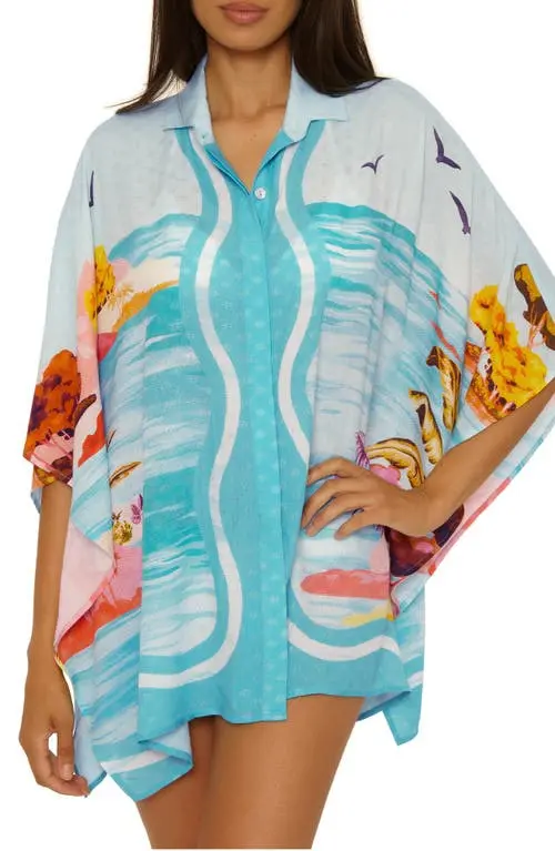 Trina Turk Cyclades Button-up Cover-up Shirt - Multi