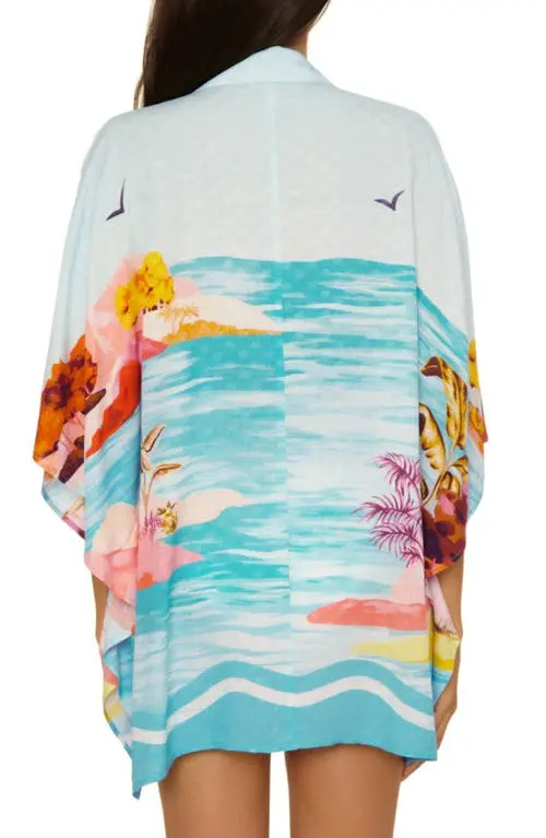 Trina Turk Cyclades Button-up Cover-up Shirt