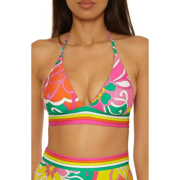 Trina Turk Elara Banded Reversible Bikini Top - Multi