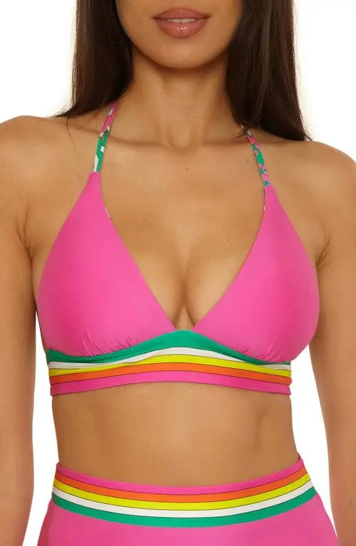 Trina Turk Elara Banded Reversible Bikini Top