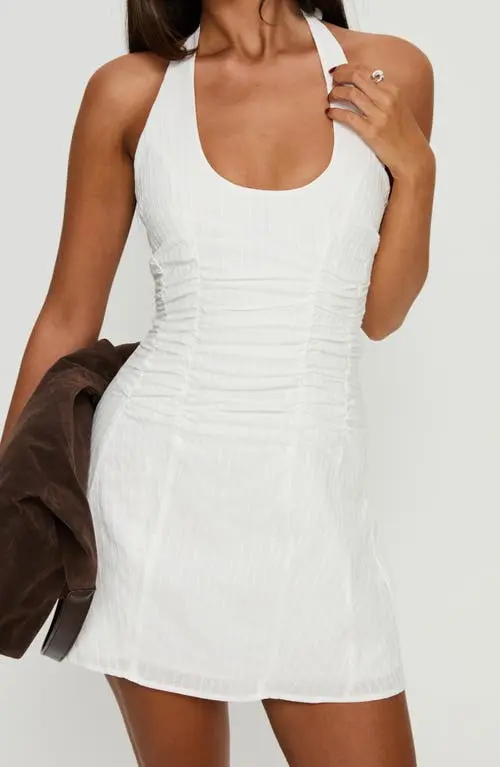 Princess Polly Cotton Halter Minidress