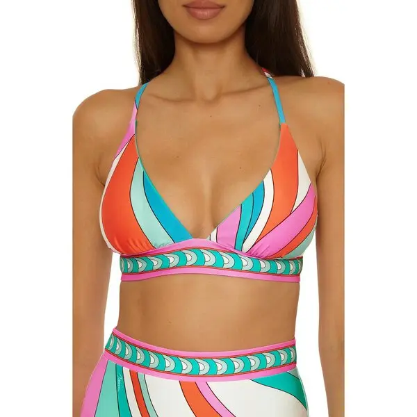 Trina Turk Apollo Reversible Halter Bikini Top - Multi