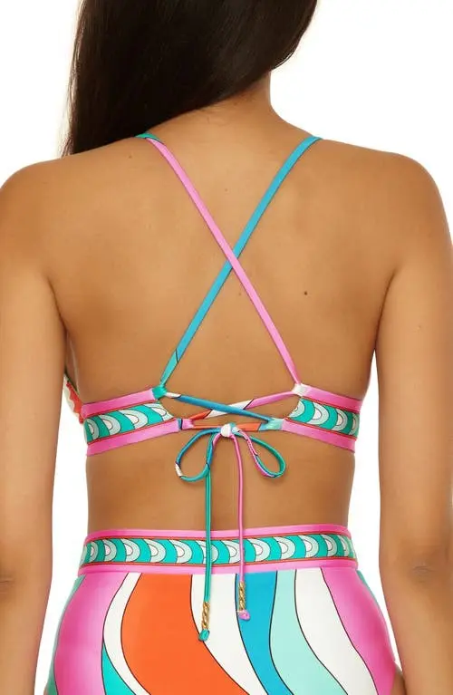 Trina Turk Apollo Reversible Halter Bikini Top