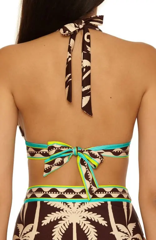 Trina Turk Syros Banded Halter Bikini Top