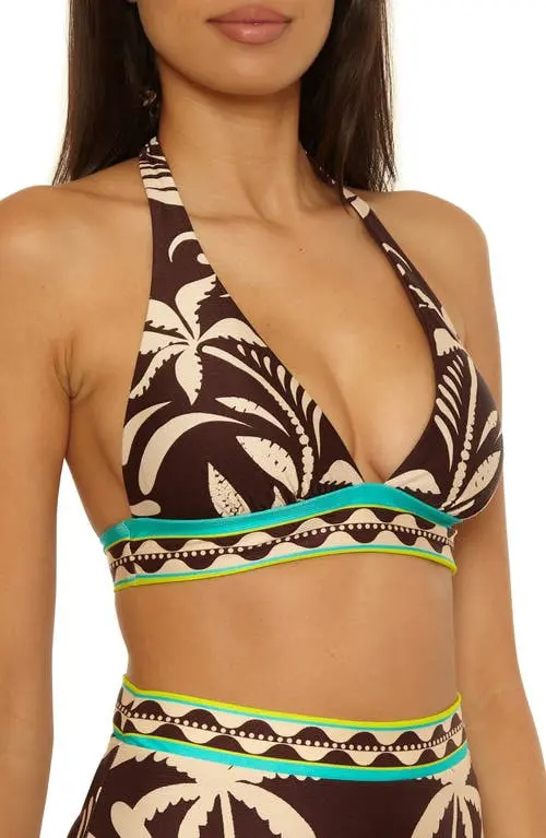 Trina Turk Syros Banded Halter Bikini Top