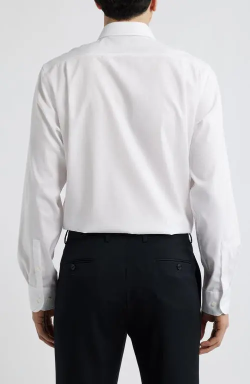 Hickey Freeman Modern Fit Pima Cotton Dress Shirt