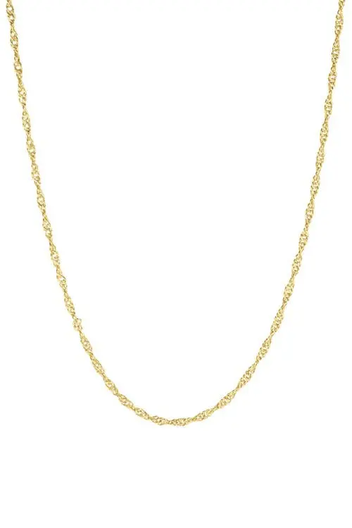 SET & STONES Lorenzo Singapore Chain Necklace - Gold