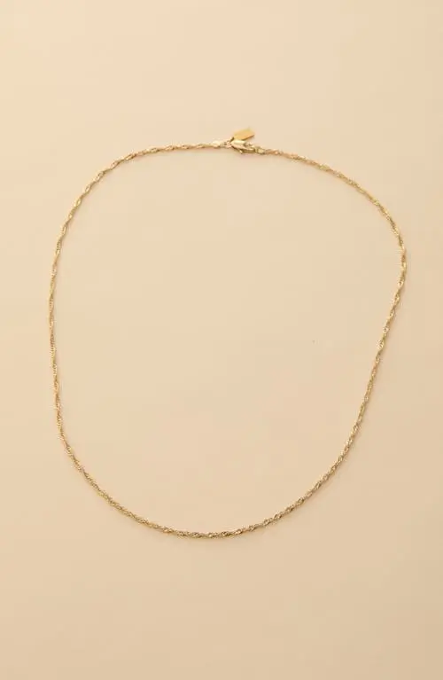 SET & STONES Lorenzo Twisted Chain Necklace In 18k Plate
