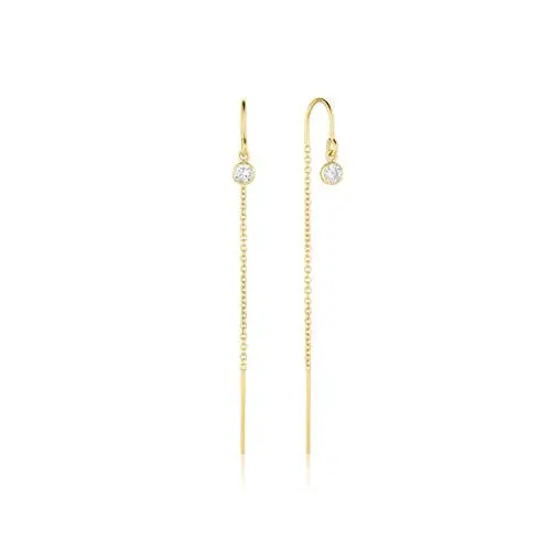 SET & STONES Kenzie Threader Earrings - Gold