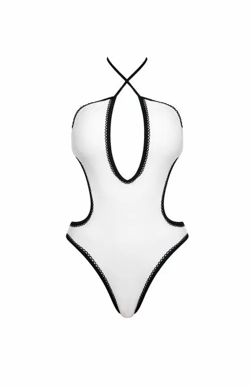 IVY SWIMWEAR Alba Plunge Monokini - Cream