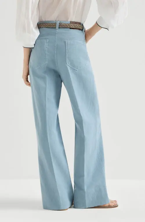 Brunello Cucinelli Loose Fit Trousers - Denim