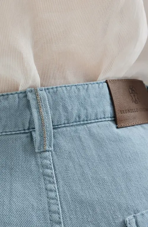 Brunello Cucinelli Loose Fit Trousers - Denim