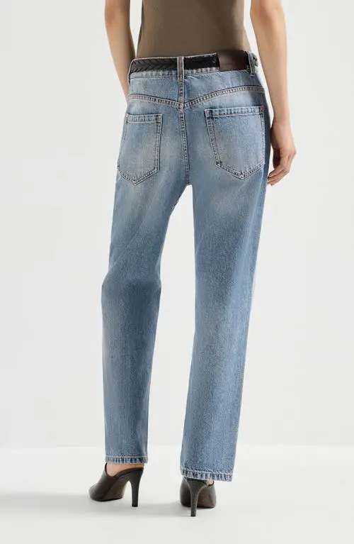 Brunello Cucinelli Retro Five-pocket Trousers - Light Denim