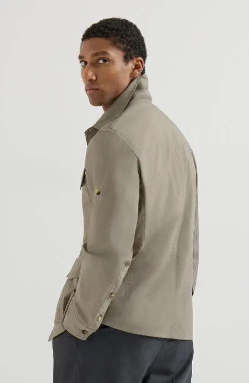 Brunello Cucinelli Water-resistant Safari Jacket - Khaki