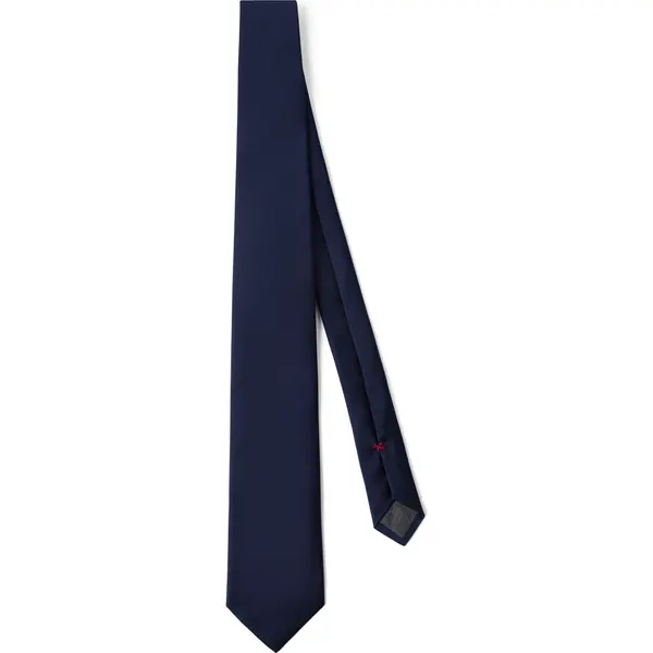 Brunello Cucinelli Silk Twill Tie - Blue