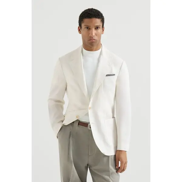 Brunello Cucinelli Linen Deconstructed Blazer