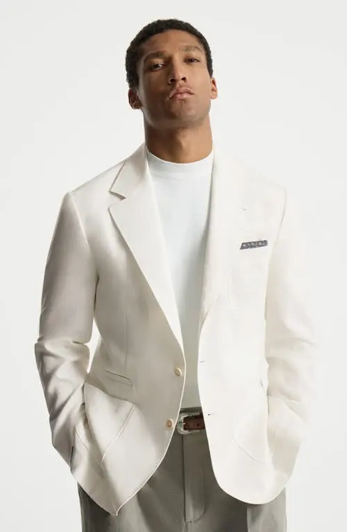 Brunello Cucinelli Linen Deconstructed Blazer