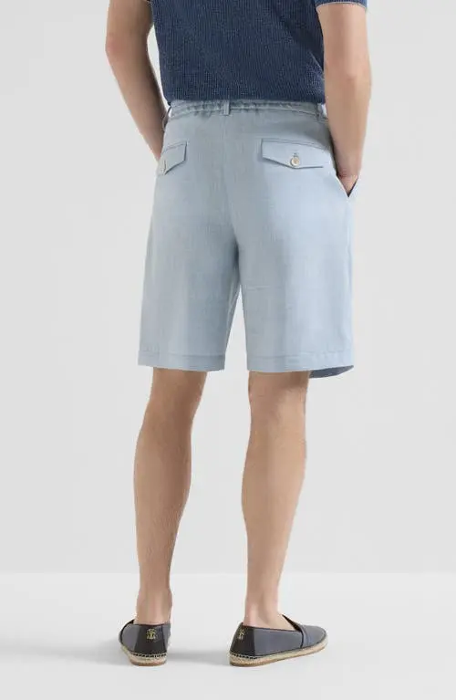 Brunello Cucinelli Chevron Bermuda Shorts