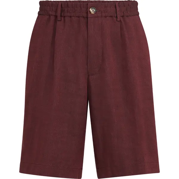 Brunello Cucinelli Chevron Bermuda Shorts - Cherry