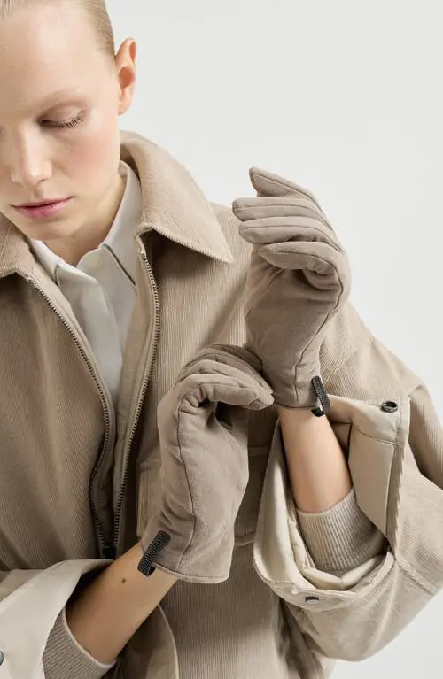 Brunello Cucinelli Suede Gloves