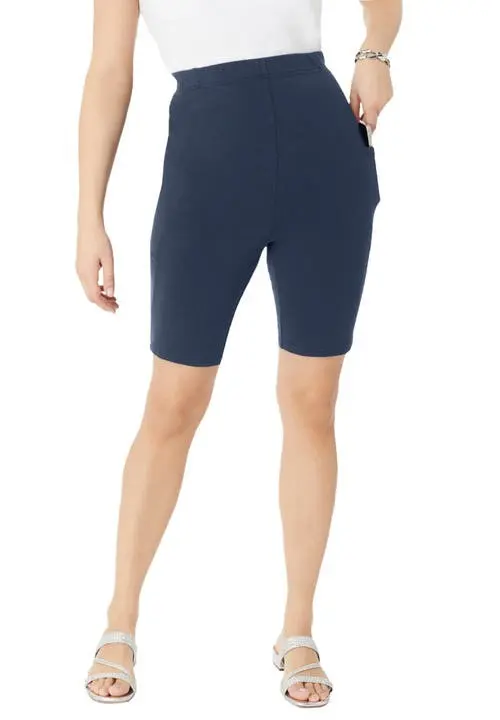 ROAMAN'S Side-pocket Bike Shorts - Navy