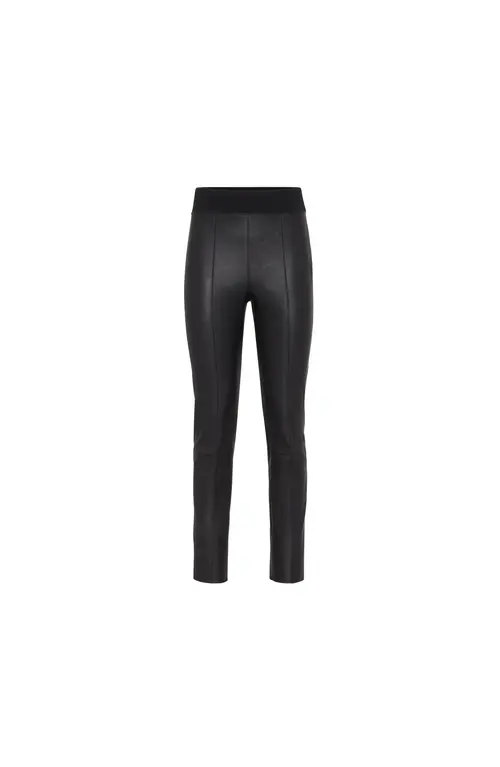 Brunello Cucinelli Stretch Nappa Leggings - Black