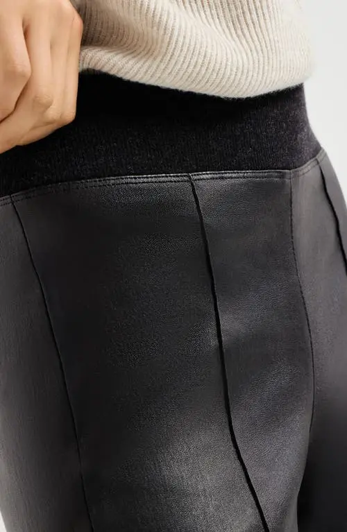 Brunello Cucinelli Stretch Nappa Leggings - Black
