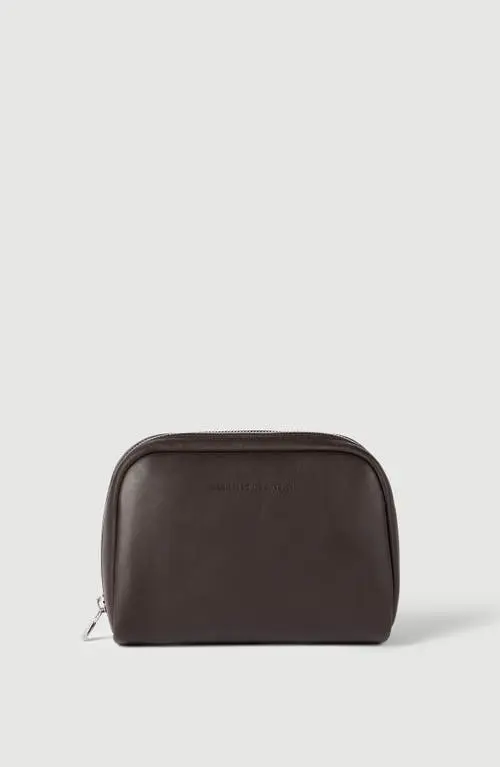 Brunello Cucinelli Calfskin Pouch - Brown