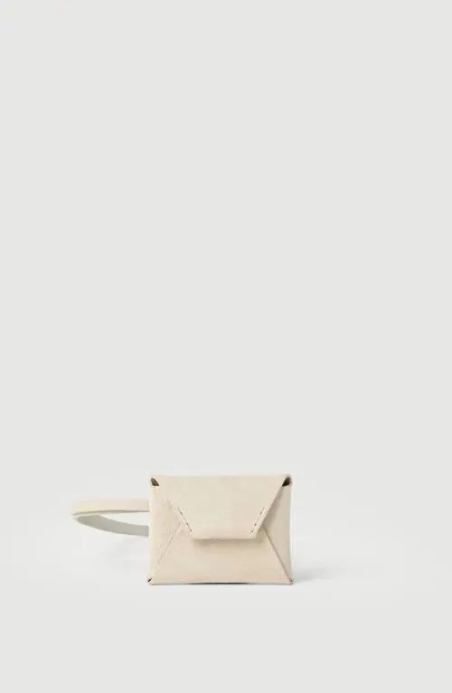 Brunello Cucinelli Suede Bag Charm - Ivory