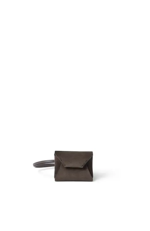 Brunello Cucinelli Suede Bag Charm - Rust Brown