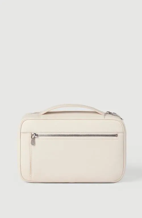 Brunello Cucinelli Calfskin Pouch - Snow