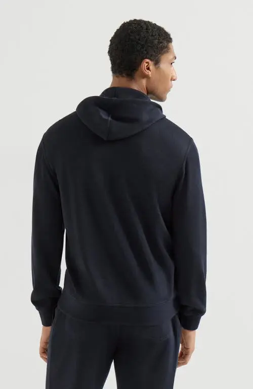 Brunello Cucinelli French Terry Zip Up Hoodie