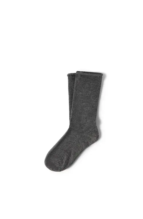 Brunello Cucinelli Cashmere Blend Knit Ankle Socks - Anthracite