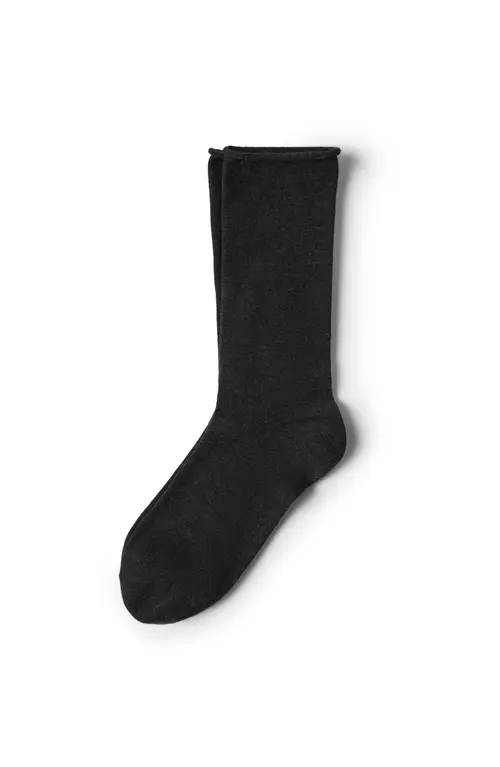 Brunello Cucinelli Cashmere Blend Knit Ankle Socks - Lignite Grey