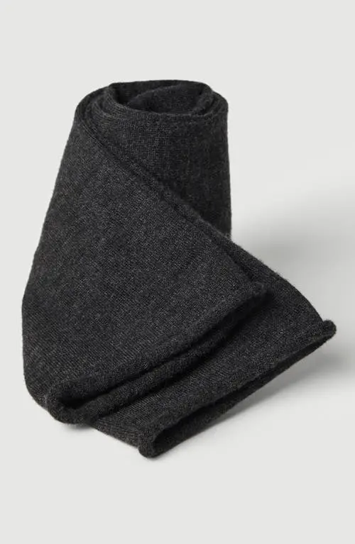 Brunello Cucinelli Cashmere Blend Knit Ankle Socks - Lignite Grey