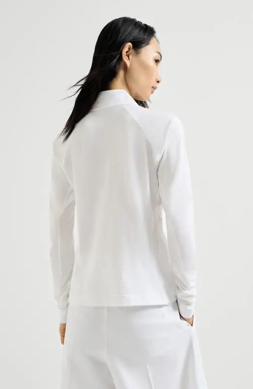 Brunello Cucinelli Piqué Sweatshirt With Logo