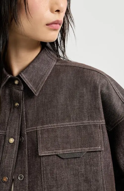 Brunello Cucinelli Sparkling No-fade Denim Shirt
