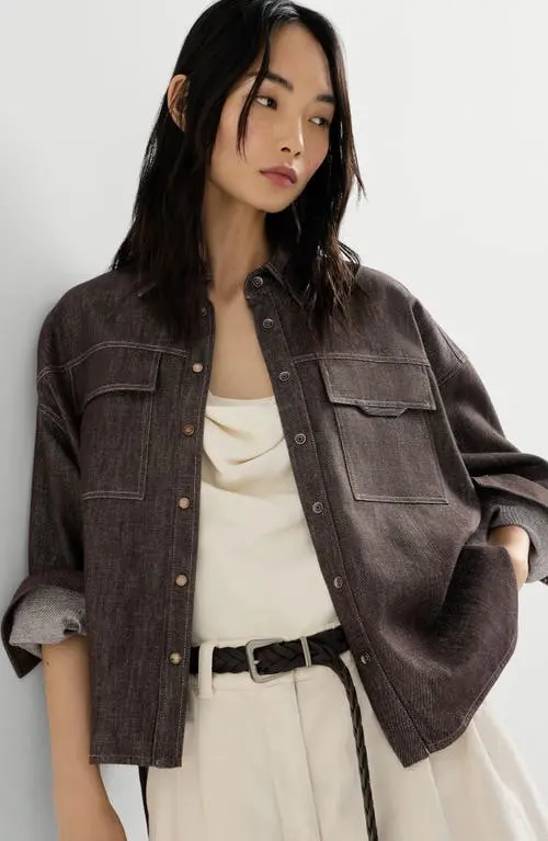 Brunello Cucinelli Sparkling No-fade Denim Shirt