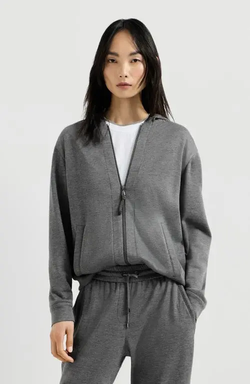 Brunello Cucinelli Hooded Sweatshirt - Dark Grey