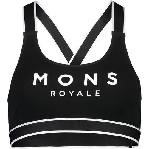 MONS ROYALE Stella X-back Sports Bra - Black2