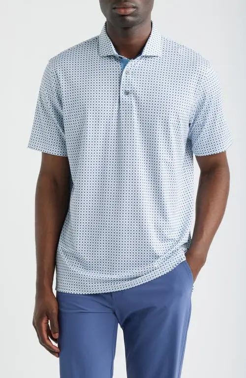 Greyson Ironwood Microprint Performance Golf Polo