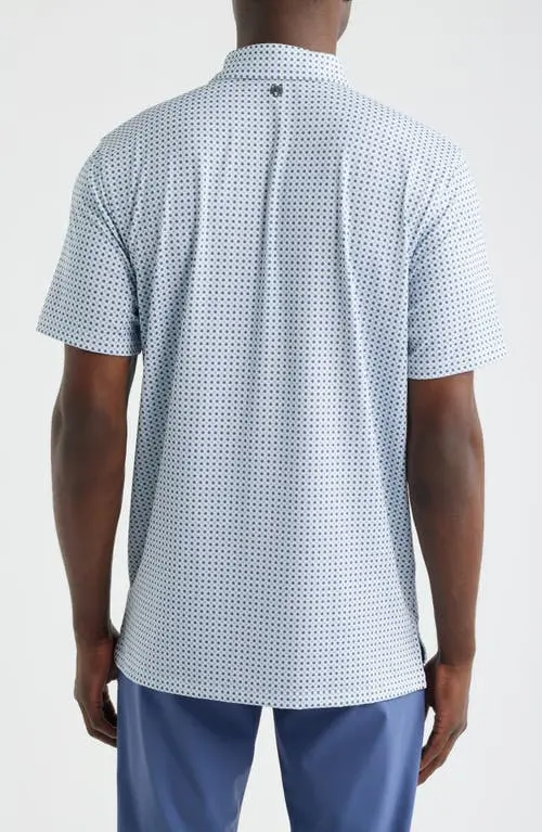 Greyson Ironwood Microprint Performance Golf Polo