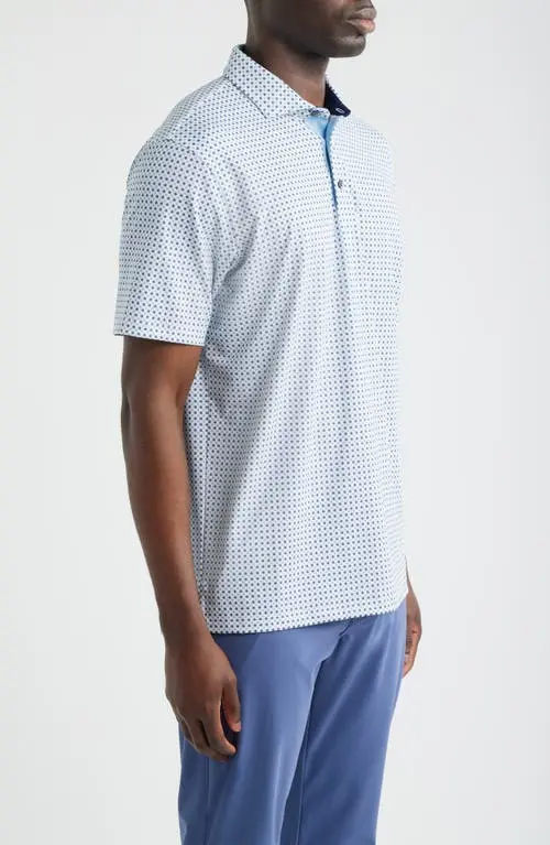 Greyson Ironwood Microprint Performance Golf Polo