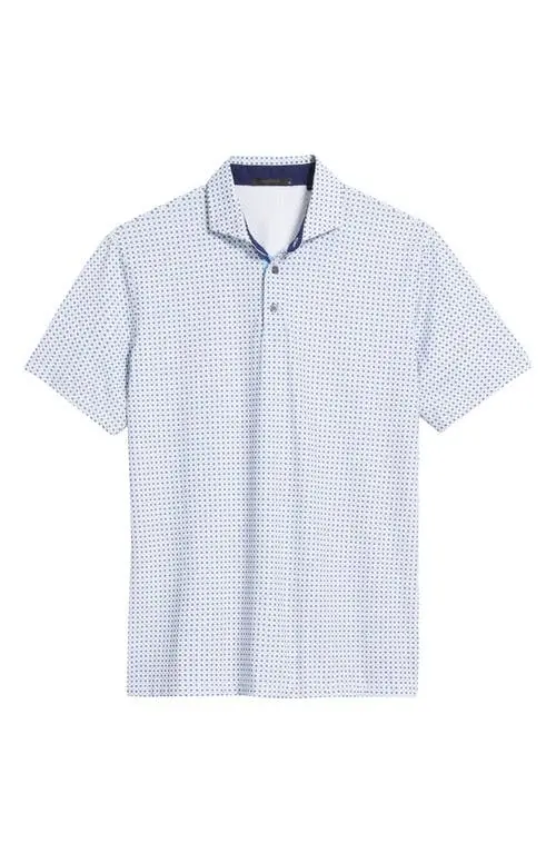 Greyson Ironwood Microprint Performance Golf Polo