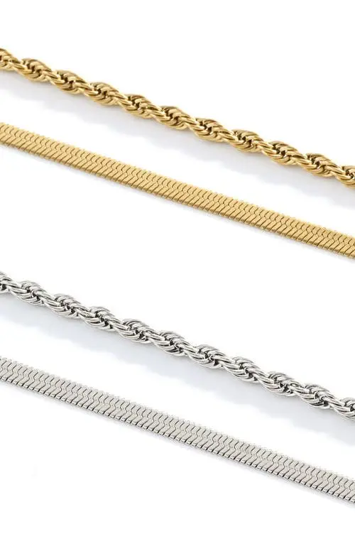MINT & LILY Essential Layered Chain Bracelet - Gold