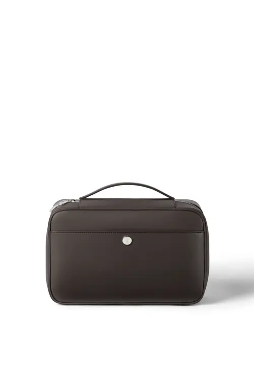 Brunello Cucinelli Calfskin Beauty Case - Chocolate