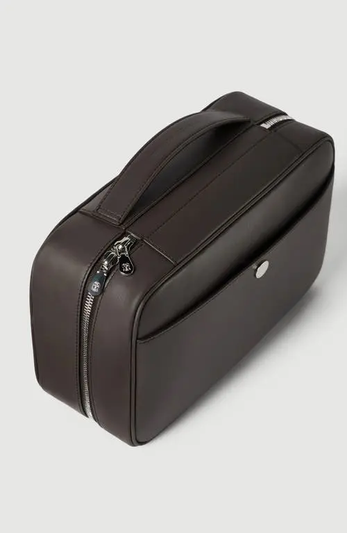 Brunello Cucinelli Calfskin Beauty Case - Chocolate