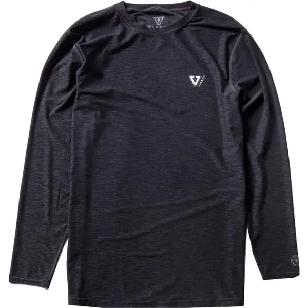 VISSLA Twisted Eco Long-sleeve Shirt - Black Heather